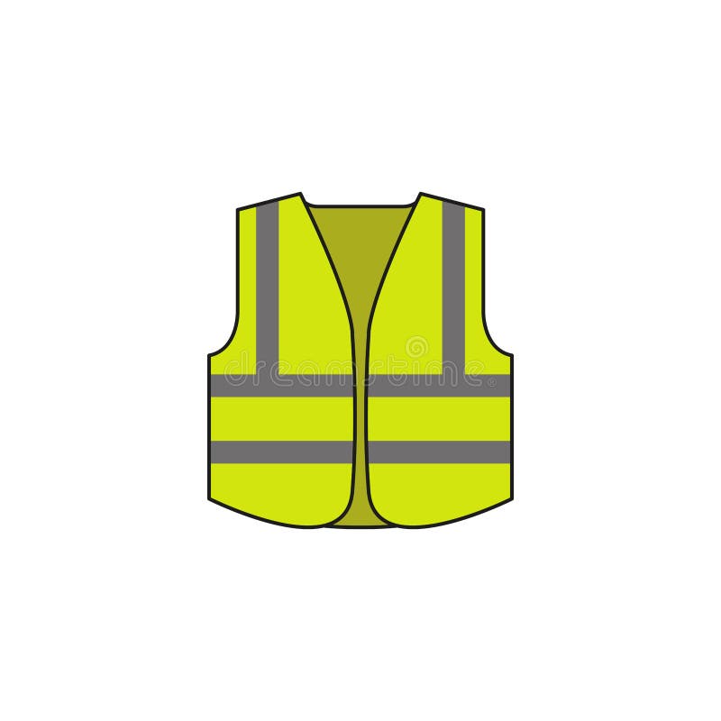 Protective Vest Cartoon Vector Illustration Stock Vector - Illustration ...