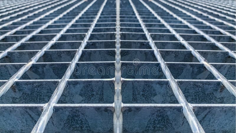 Protective Welded Metal Mesh of Ribbed Rods. Stock Image - Image of ...