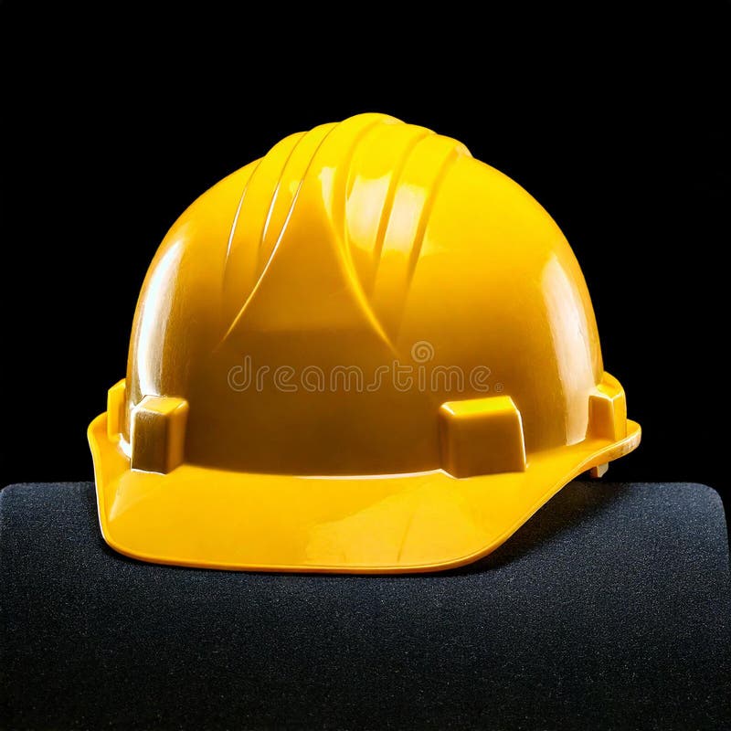 Protective Yellow Hard Hat Workplace Safety Concept Stock Illustration ...