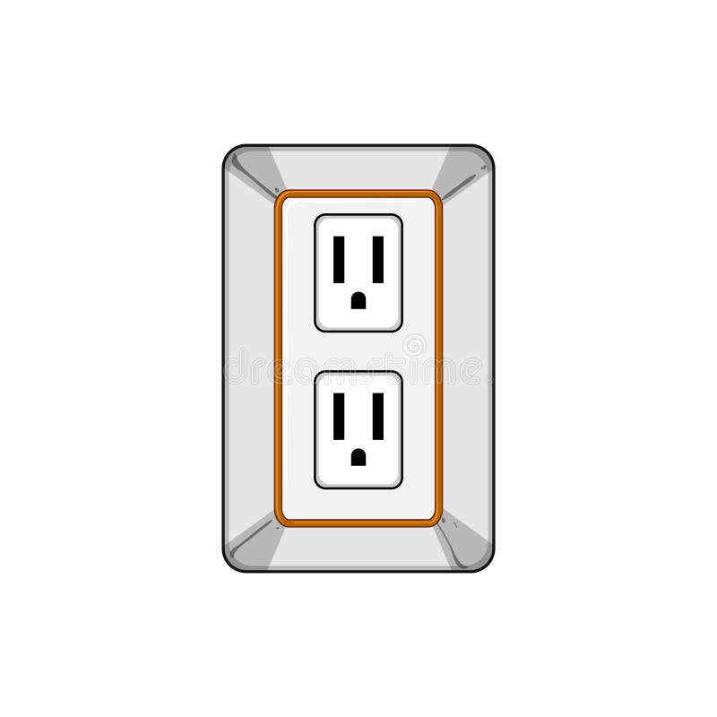 Protector Power Strip Smart Cartoon Vector Illustration Stock ...