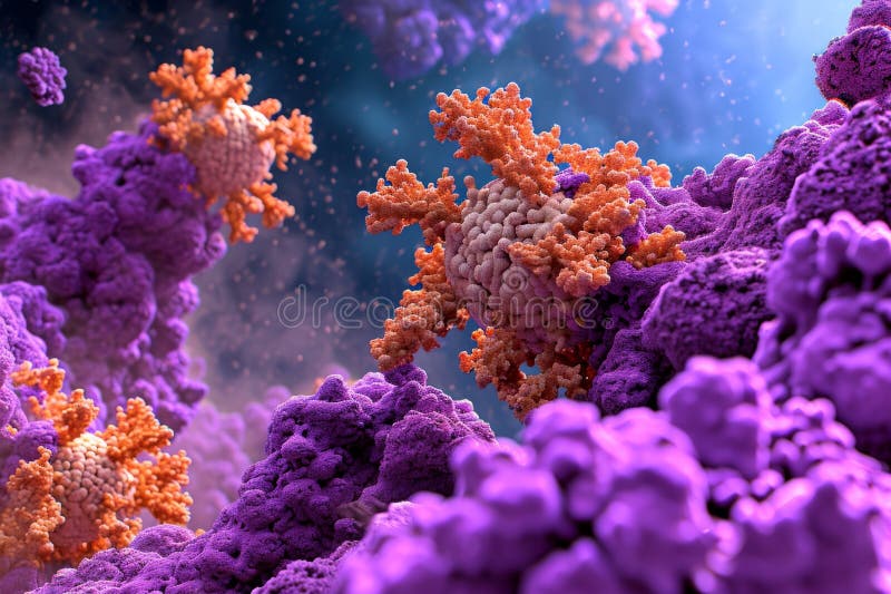 Protein Atomic Scale Micro Particles Dna Dnr Atoms Microscope Molecular ...