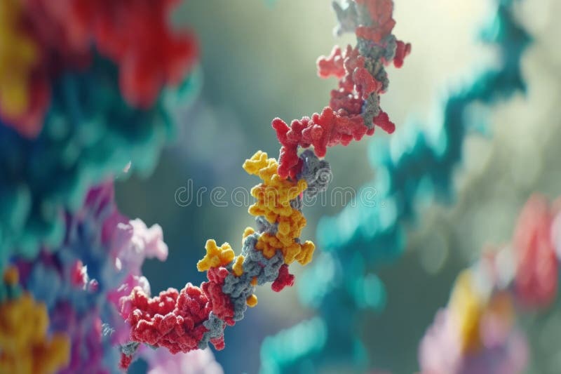 Protein Atomic Scale Micro Particles Dna Dnr Atoms Microscope Molecular ...