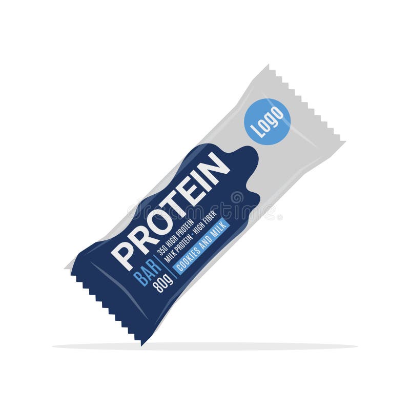 Protein Bar Icon. Protein Snack Chocolate Energy Mockup Stock Vector ...