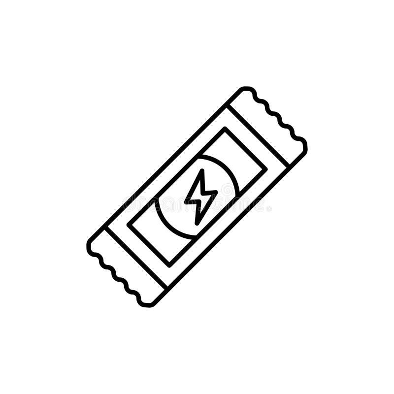 Protein bar icon stock vector. Illustration of wrapper - 338282140