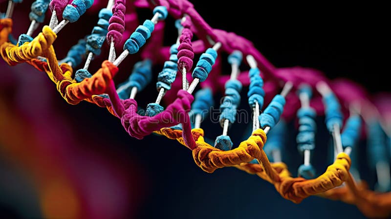 Protein dna rna stock illustration. Illustration of transcription ...