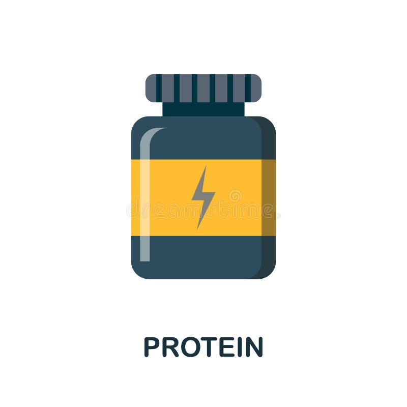 Protein Flat Icon. Color Simple Element from Nutrition Collection ...