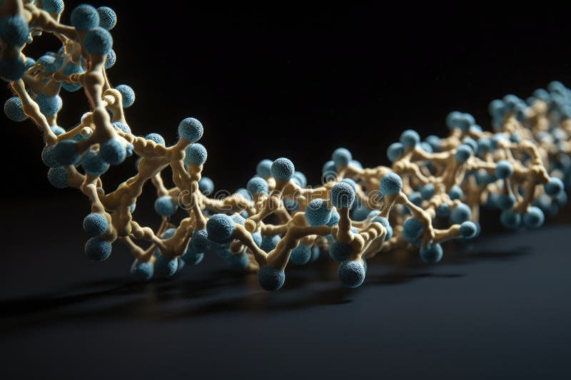 Protein with Intricate Structure, Made Up of Chains of Amino Acids ...