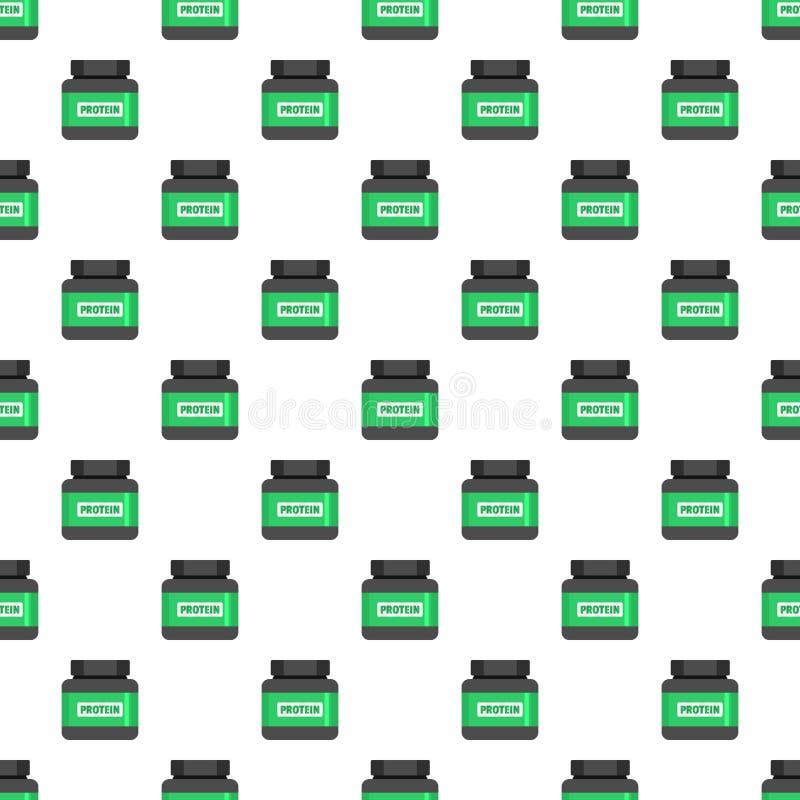 Protein Pattern Seamless Vector Stock Vector - Illustration of shake ...