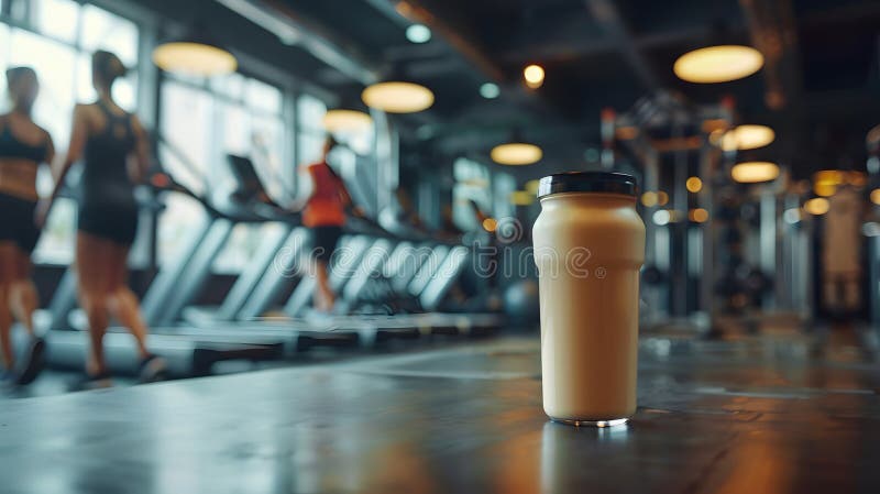 Protein Shake at Gym during Workout Session. Generative AI Stock ...