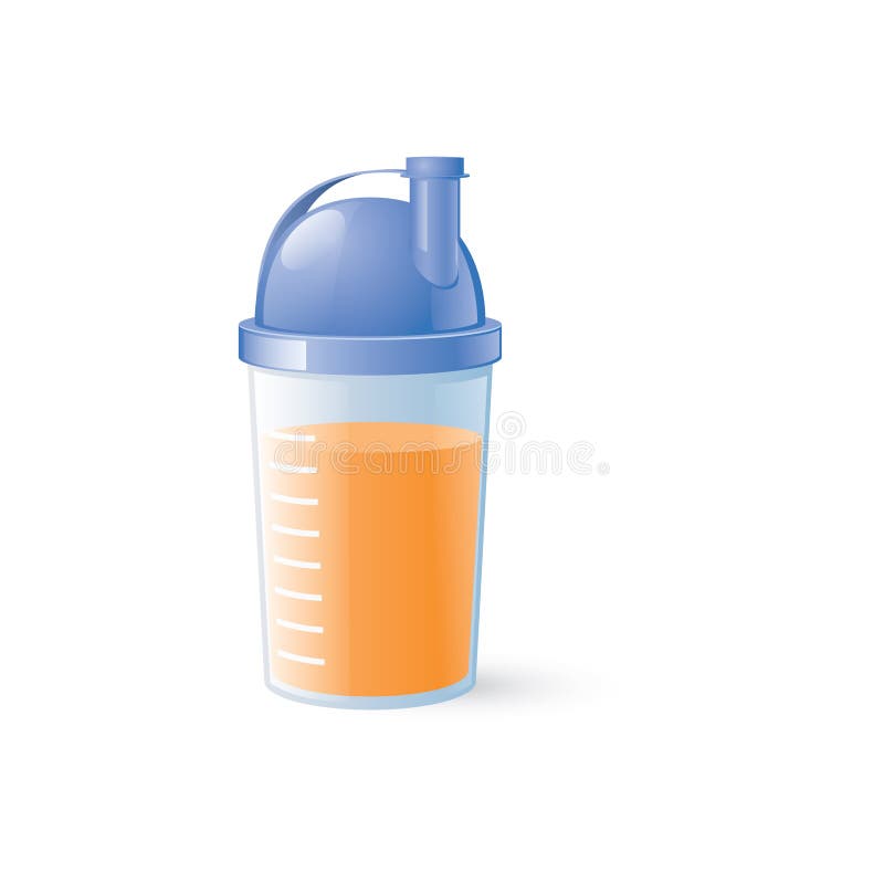 Protein Shake Logo Vector Graphic with Muscle and Splashed Drink Stock ...