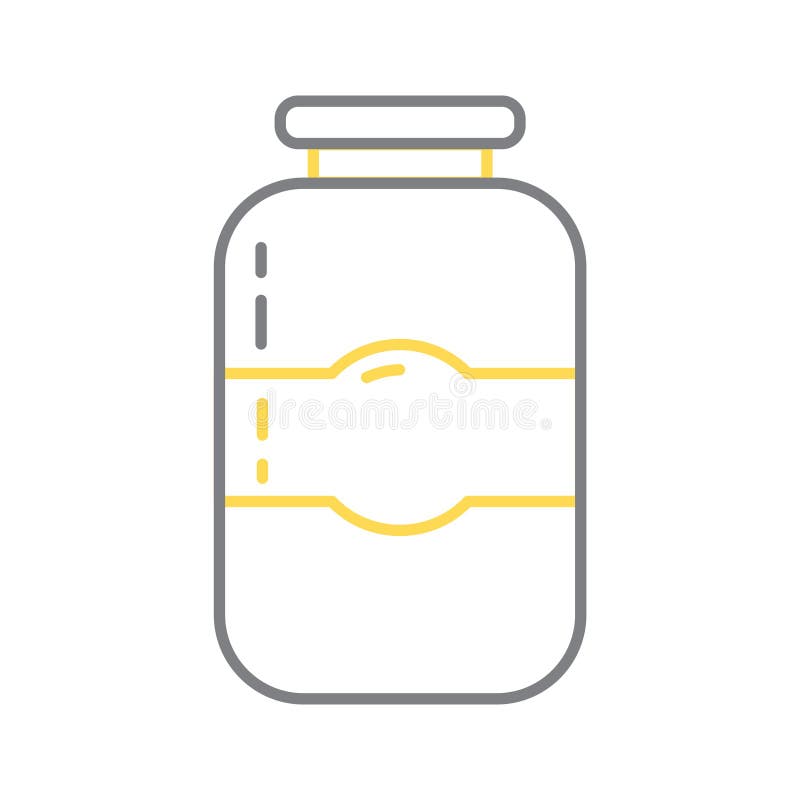 Protein Supplement Jar. Vector Stock Illustration - Illustration of ...