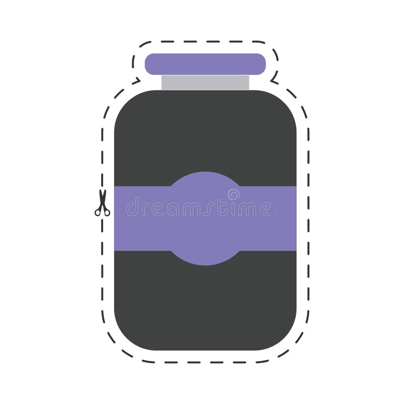 Protein Supplement Jar. Vector Stock Illustration - Illustration of ...