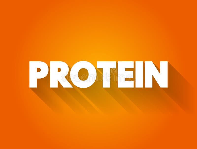 Protein Text Quote, Concept Background Stock Illustration ...