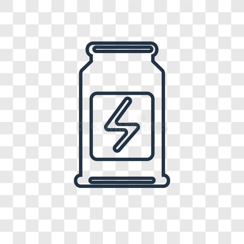 Proteins Concept Vector Linear Icon Isolated On Transparent Back Stock ...