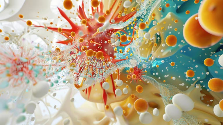 Proteomics Analysis of Cellular Components Using Microscope and Lab Equipment Stock Photo ...