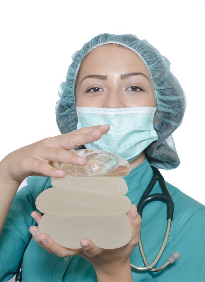 Protesi Del Seno Del Silicone Fotografia Stock - Immagine di medicina ...