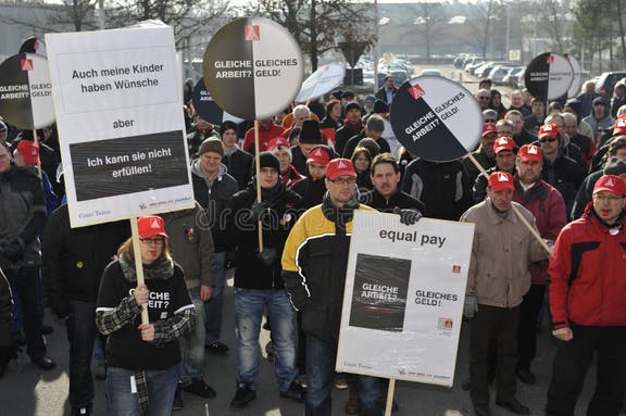 Protest Against Labor Leasing and Low Wages Editorial Photo - Image of ...