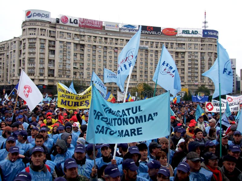 Protest in Bucharest editorial photo. Image of rally - 16689086