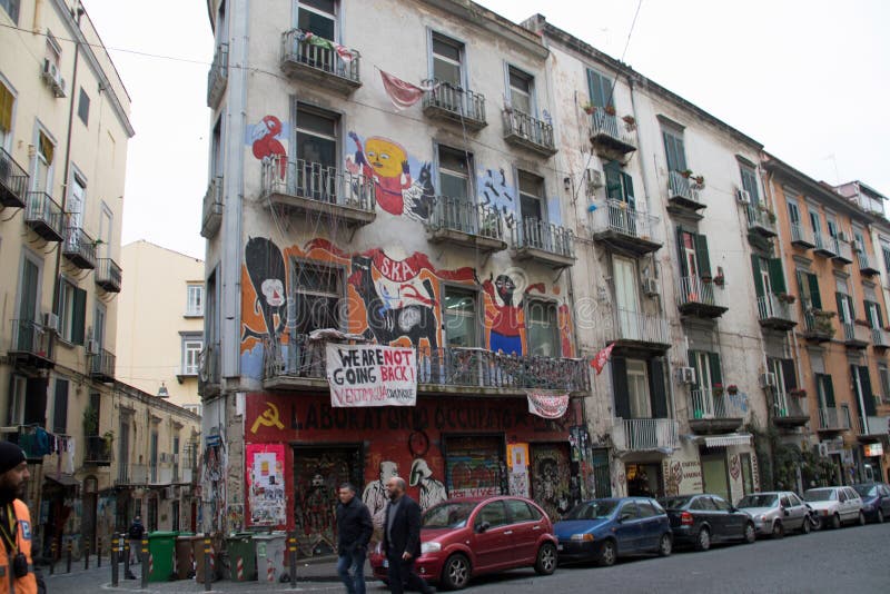 Protest Building editorial image. Image of slogans, italy - 80849770