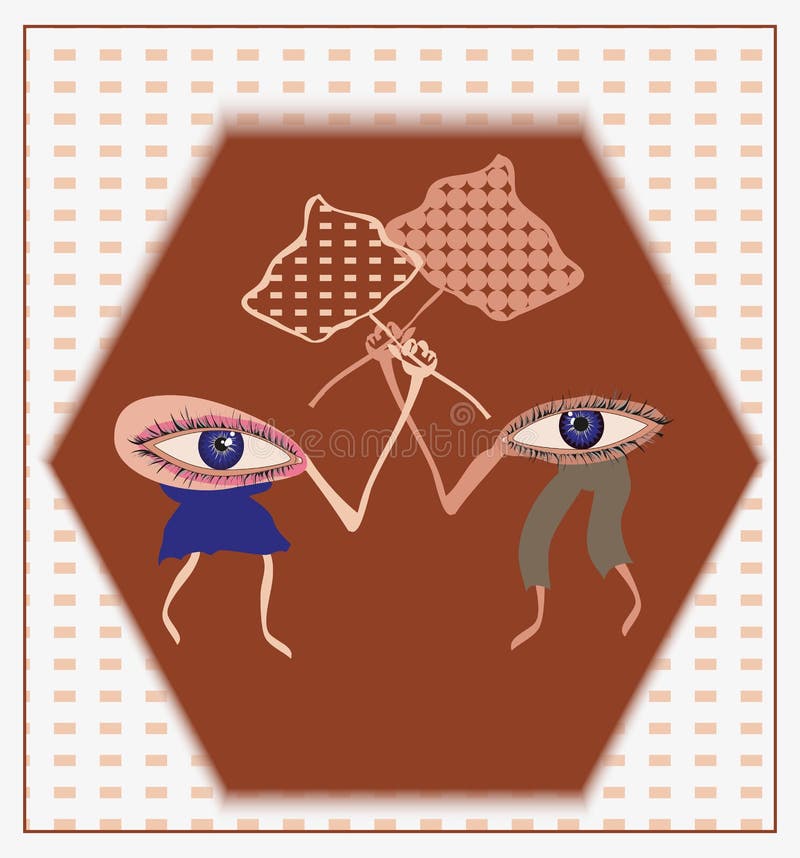 Protest of Male and Female in the Human Mind Stock Vector ...