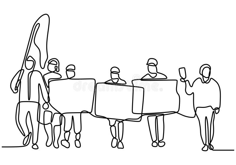 Protest Drawing Stock Illustrations – 11,734 Protest Drawing Stock ...