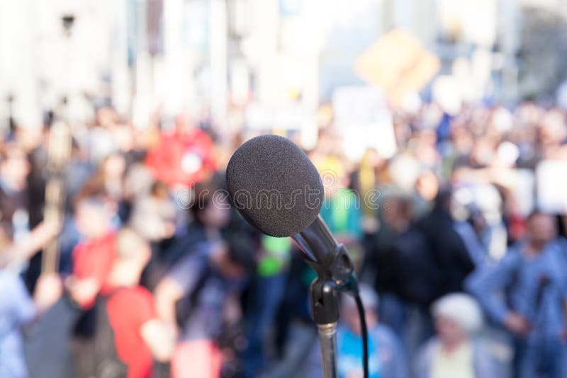 Protest. Public Demonstration. Stock Photo - Image of crowd, rally ...