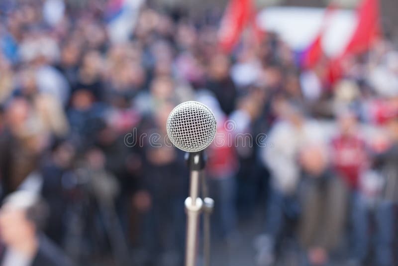 Protest. Public Demonstration. Stock Photo - Image of politic, rally ...