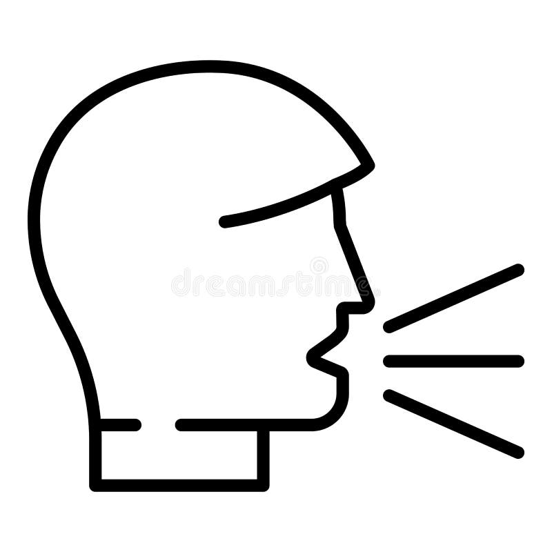 Scream Icon Vector Isolated on White Background, Logo Concept of Stock ...