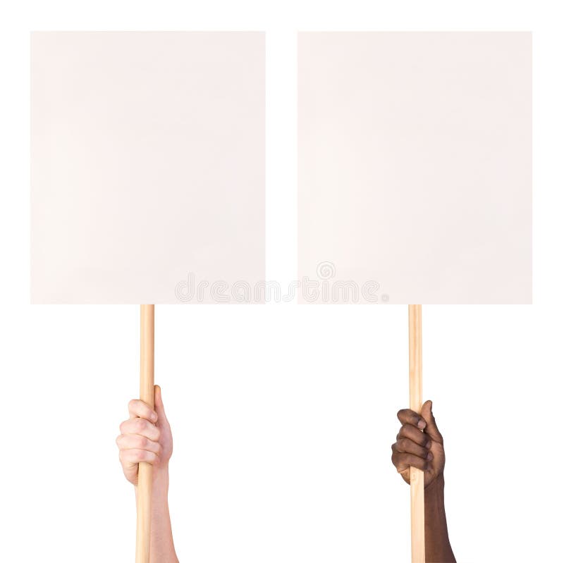 Blank protest sign stock image. Image of banner, blank - 16665939