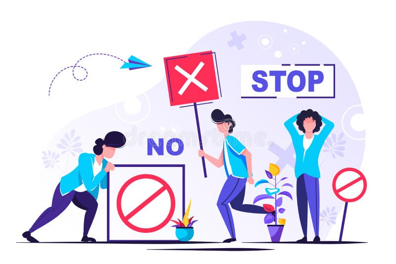 Protest Vector Illustration. Flat Tiny Stock Vector - Illustration of ...