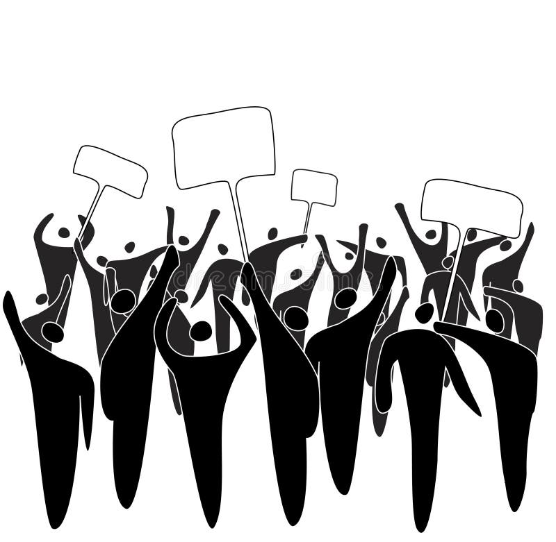 Protesta stock de ilustración. Ilustración de libertad - 15434592