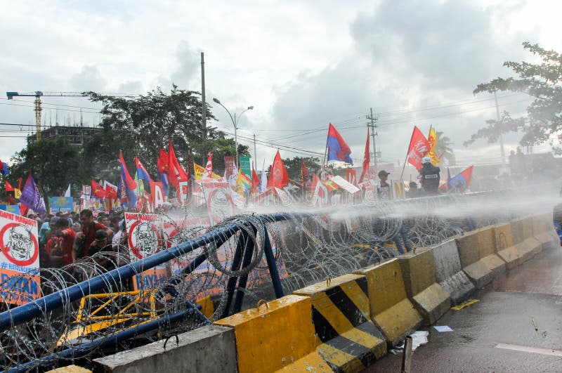 Protesta Contra Presidente Filipino Aquino Fotografía editorial ...