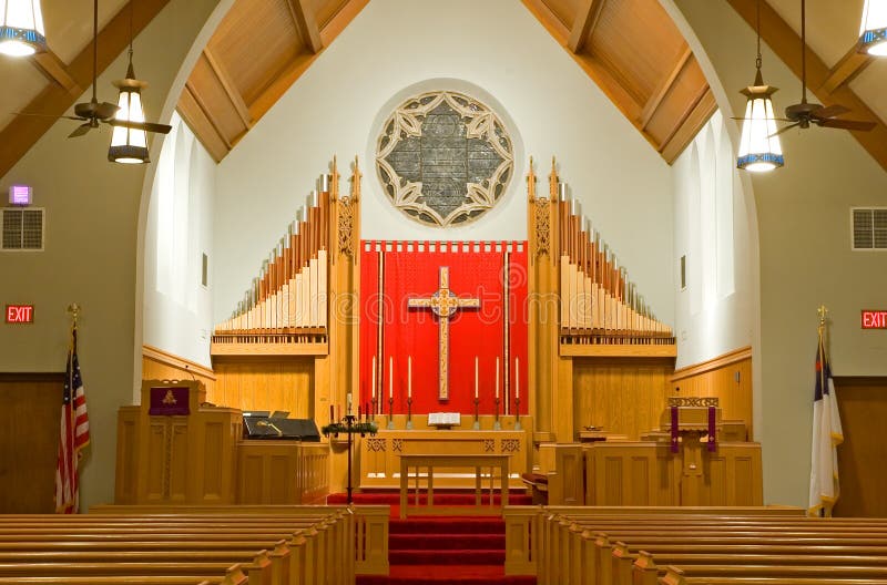 Protestant church chancel stock photo. Image of believing - 3802490