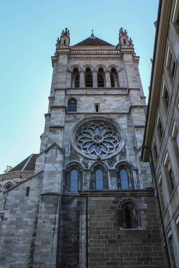 The Protestant Church. Geneva Stock Image - Image of geneva, geneve ...