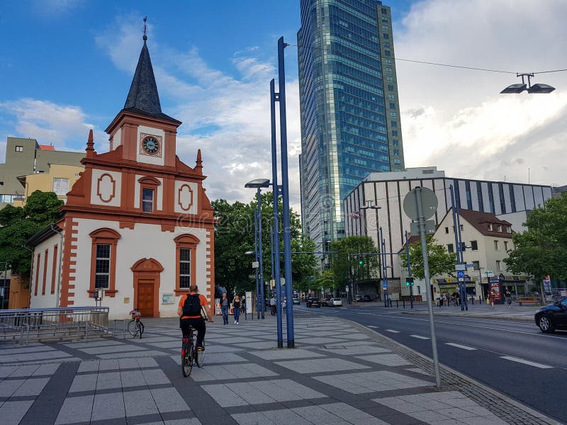Protestant Church Offenbach, Germany Editorial Image - Image of church ...