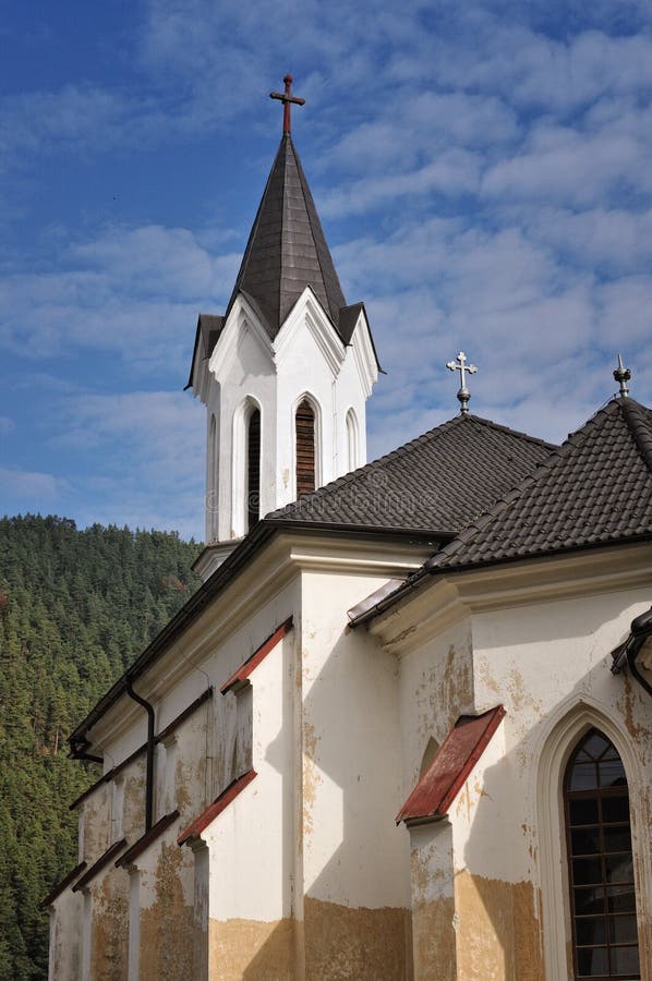 Protestantische Kirche Im Kralova Lehota Stockfoto - Bild von kirche ...