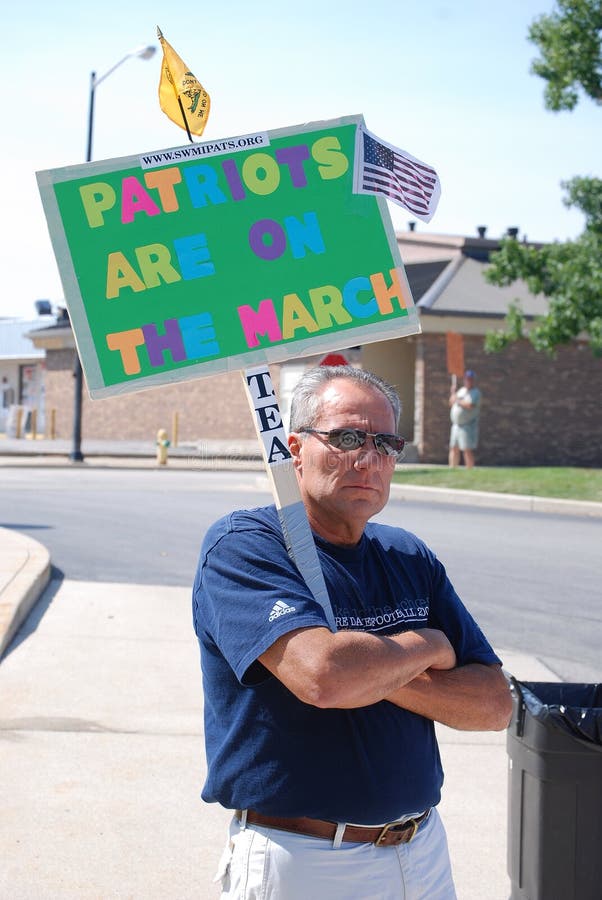Protester 2 editorial stock image. Image of party, states - 10899559