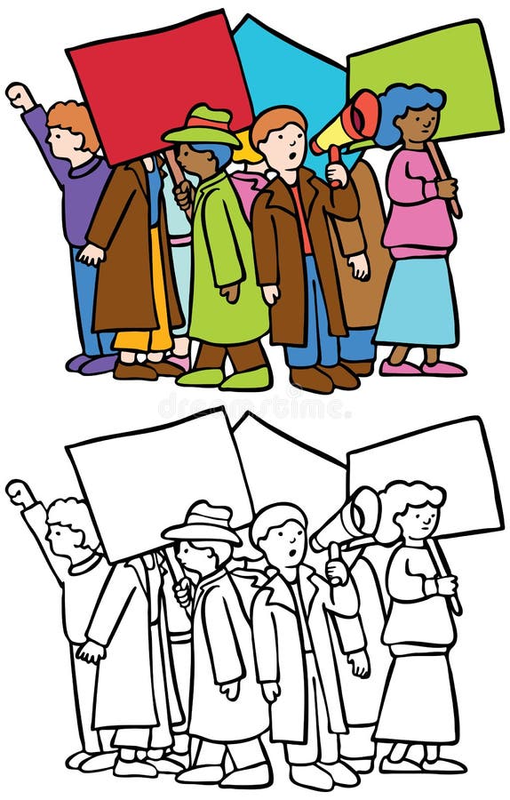 Protesters Stock Illustrations – 6,091 Protesters Stock Illustrations ...