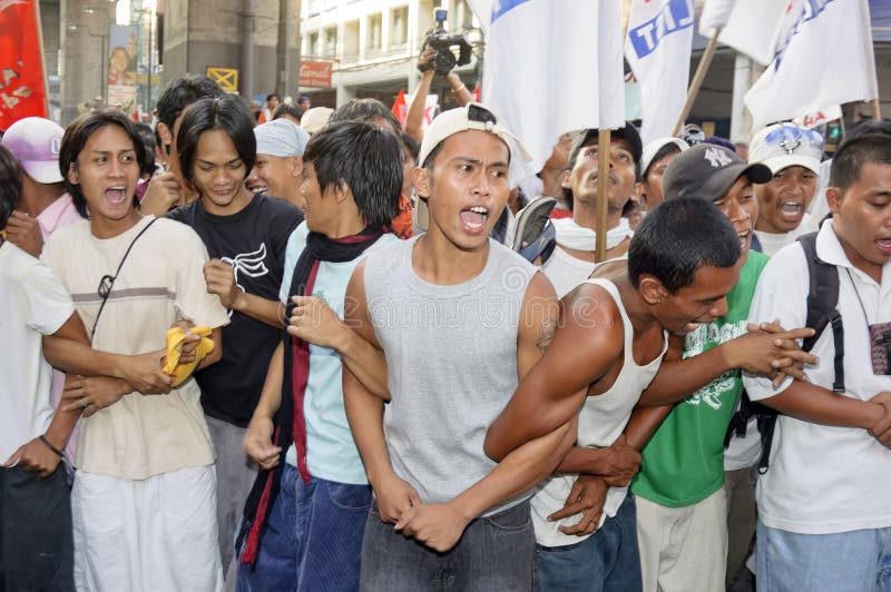 Protest editorial stock photo. Image of philippine, district - 4322283