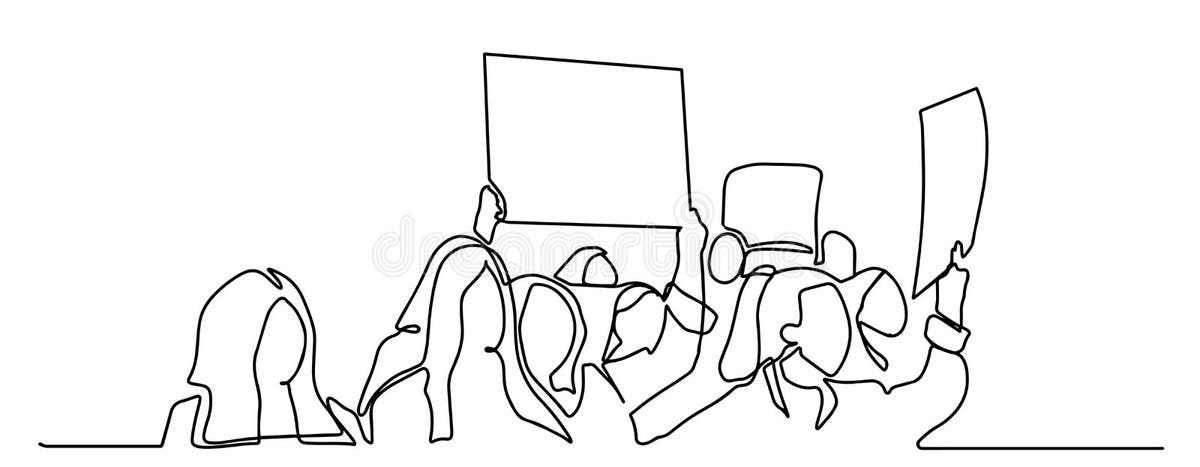 Protest Drawing Stock Illustrations – 10,832 Protest Drawing Stock ...