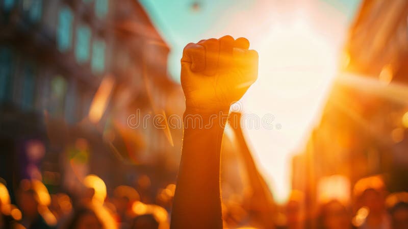 Protesters Demanding Change and Equality in the Sun, Displaying ...