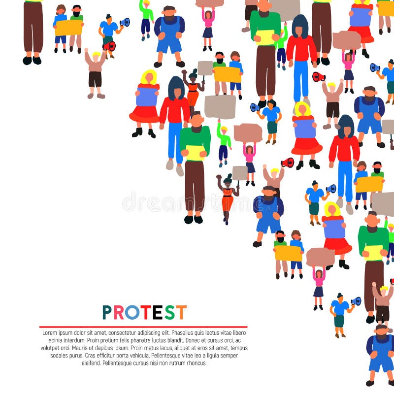 Street Protesters Stock Illustrations – 723 Street Protesters Stock ...