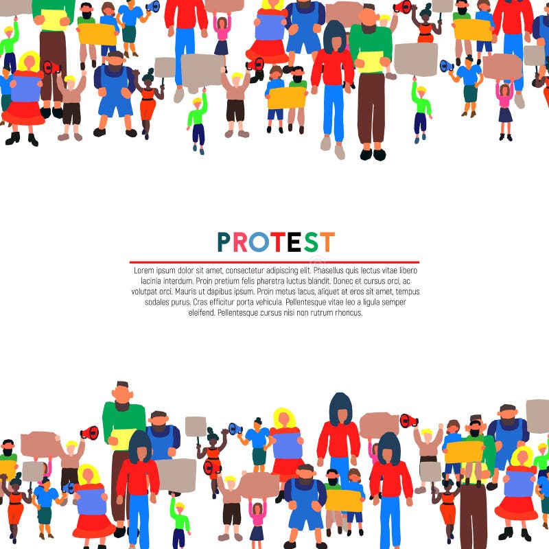 Street Protesters Stock Illustrations – 723 Street Protesters Stock ...