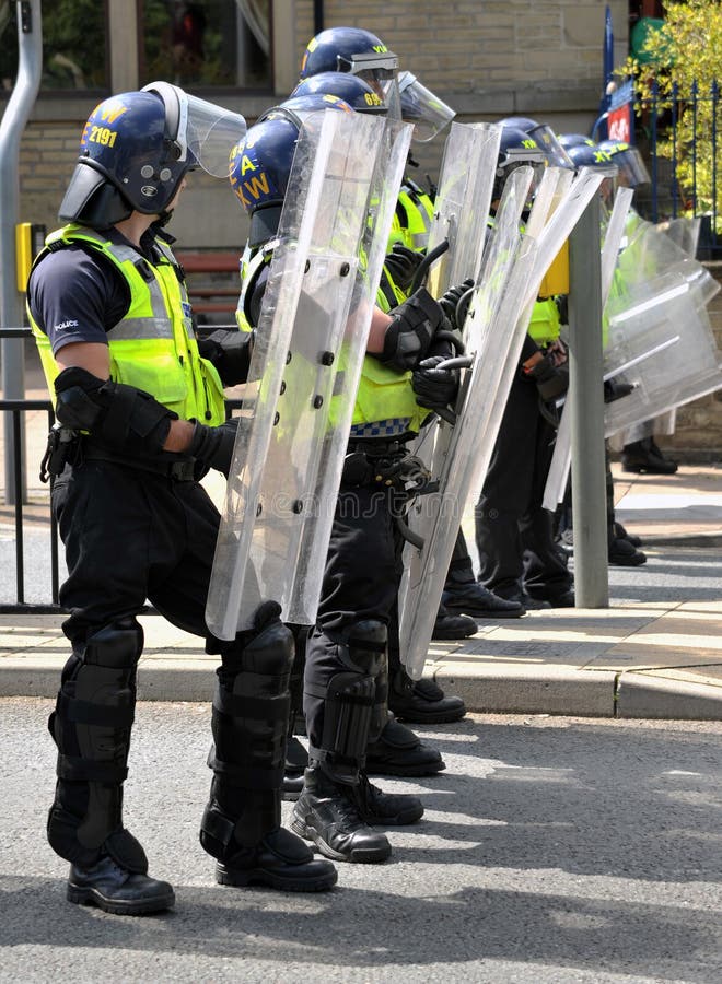 Protesters and Police at a Demonstration Editorial Stock Photo - Image ...
