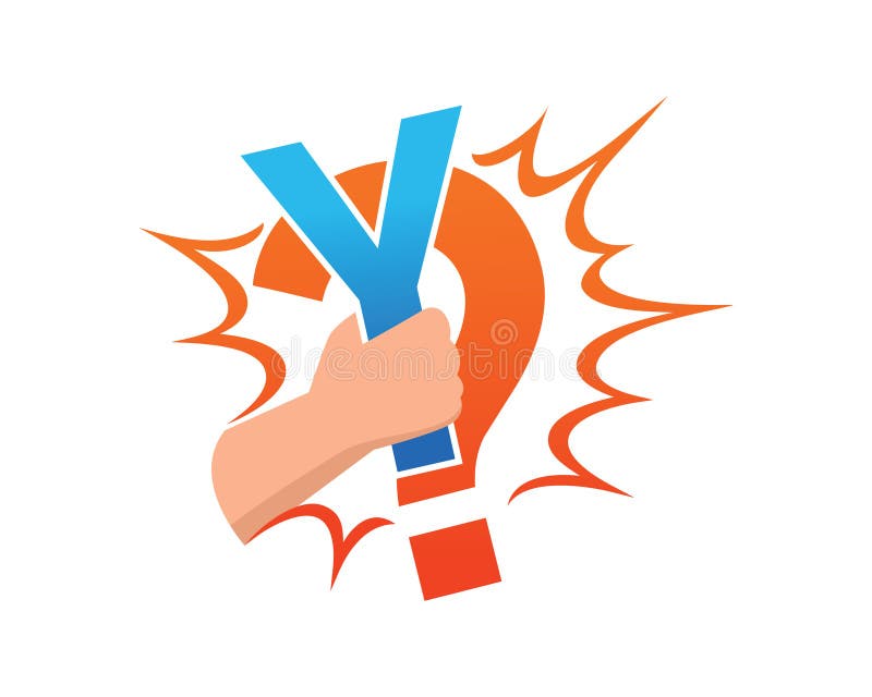 Protesting with Hand Holding Y Letter As Symbolization of Why ...