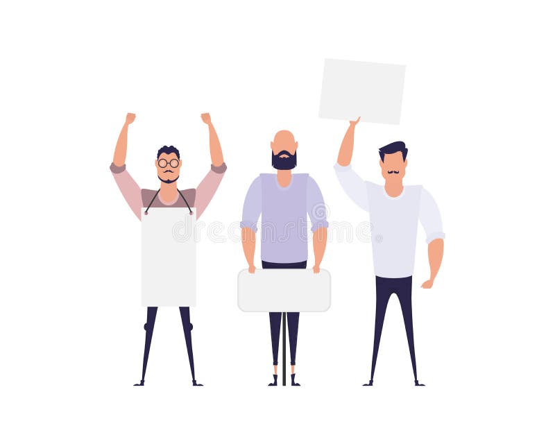 Cartoon Men Rally Stock Illustrations – 581 Cartoon Men Rally Stock ...