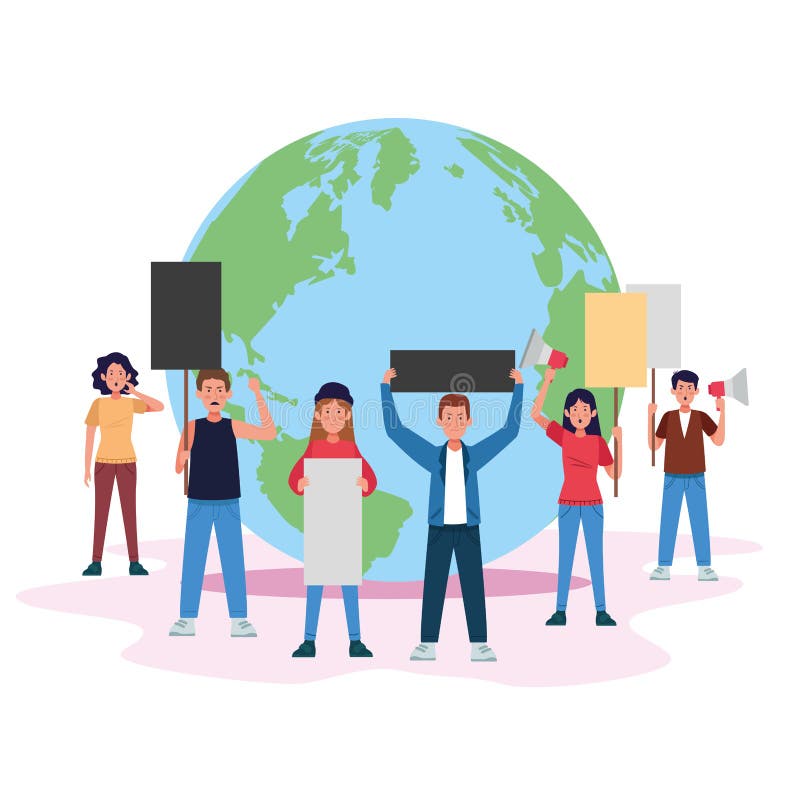 With Megaphone Planet Pluto in the Cartoon Form Stock Vector ...