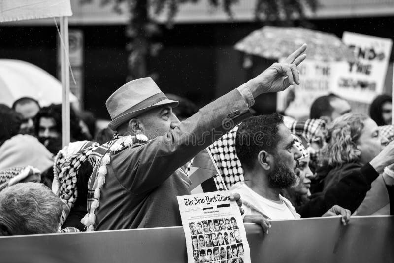 Washington, DC - 10-14-2023: Protestor Holding Peace Sign at Palestine ...
