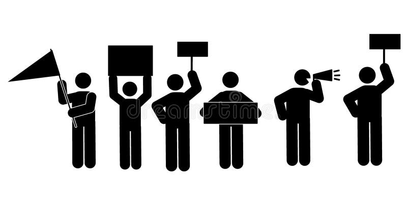 Demo 5 stock vector. Illustration of resistance, activist - 271664146