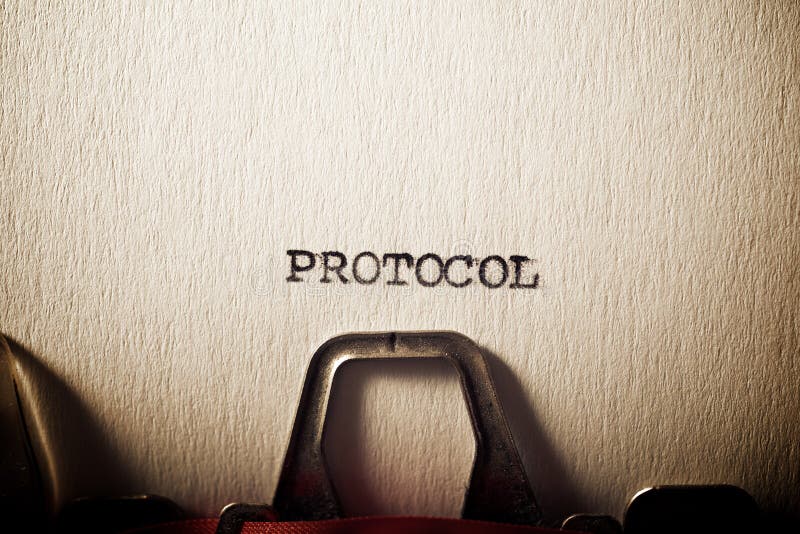 Protocol concept view stock photo. Image of design, typed - 189834422